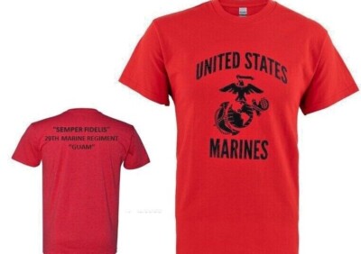 29TH MARINE REGIMENT*GUAM*USMC*2-SIDED SHIRT(OFFICIALLY LICENSED) | eBay