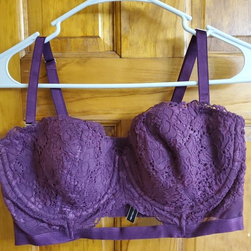 Victorias Secret Very Sexy Push Up Bra 36dd Cranberry Ebay