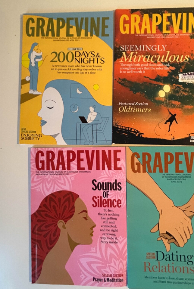 Lot of 11 AA Grapevine Magazines Alcoholics Anonymous 2021-2022 | eBay