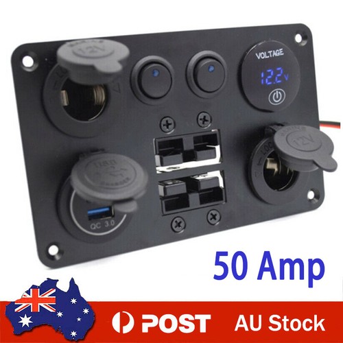 50 Amp plug /USB / Cigarette Socket Flush Mount Recessed Plate ...