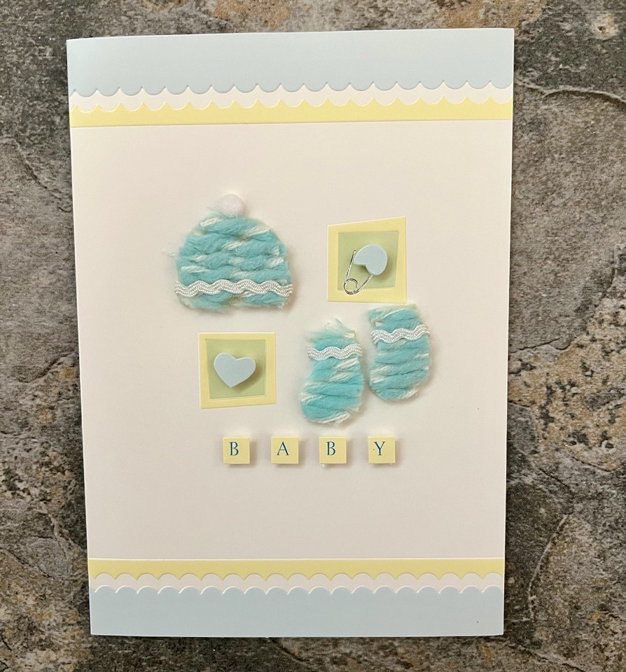 Sealed New Baby Card w/Envelope & Stamp NEW 3-D Embellishments SO CUTE ...