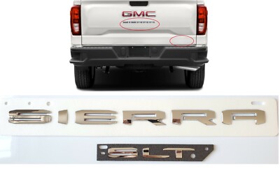 2007-2013 GMC Sierra 1500 2500hd 3500hd SIERRA SLT Chrome Rear Tailgate ...