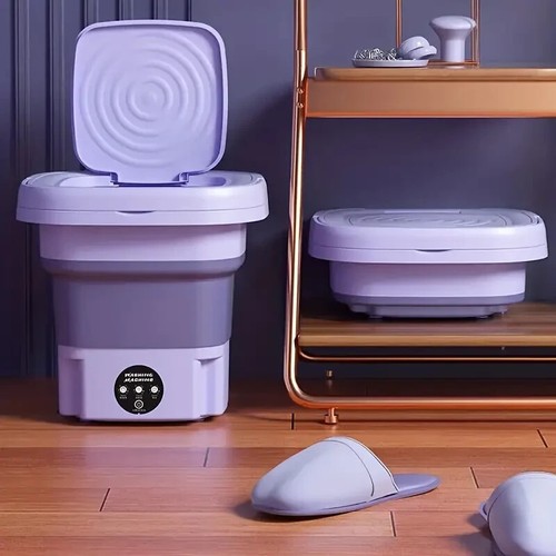 Mini Washing Machine 8L Folding Portable Sterilization Drying Laundry ...