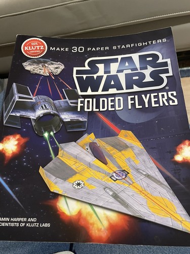 Star Wars Folded Flyers Craft Kit Book Klutz 30 Paper Airplanes ...