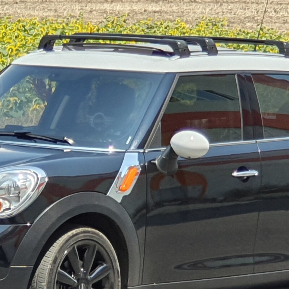 MINI COOPER COUNTRYMAN BLACK ROOF RACK CROSS BAR CROSS RAIL 4 PCS ...