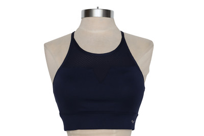 Saucony Navy Blue Racerback Perforated Activewear Sports Bra Medium | eBay