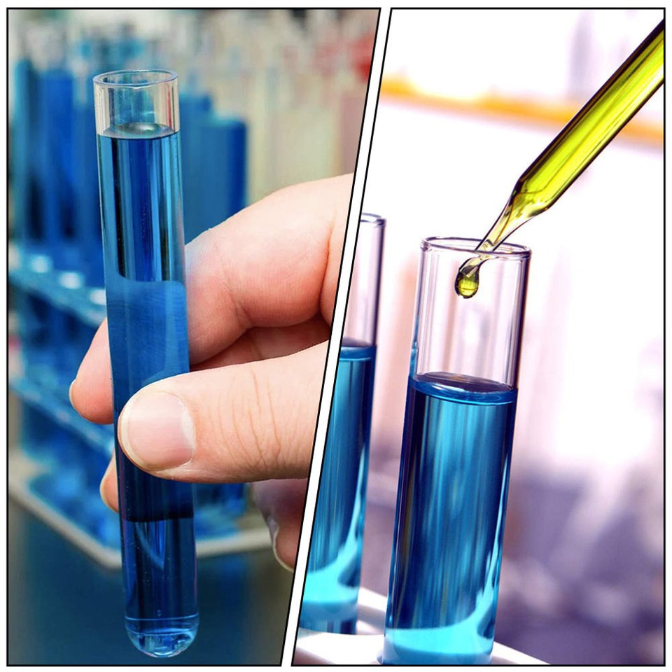 10 Pcs Lab Scrubber Test Tube Mixing Tubes Smooth Wall Travel Child | eBay