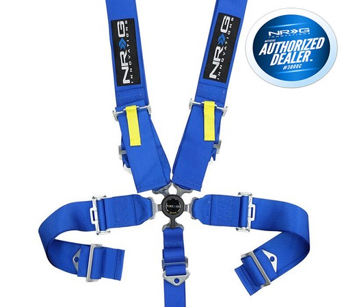 NRG 5 Point Racing Harnesses Cam Lock SFI Approved SBH-RS5PCBL ( Blue ...
