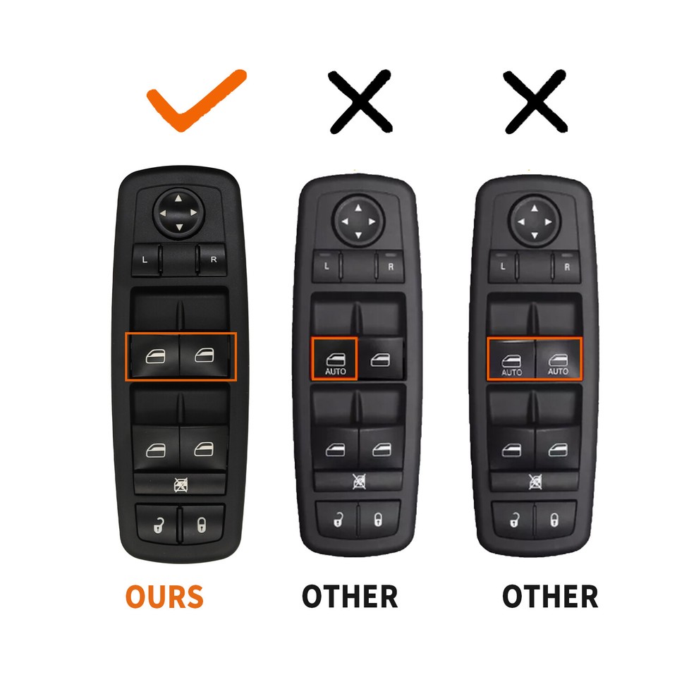 For 14 -16 Jeep Cherokee Driver Door Master Power Window Control Switch ...