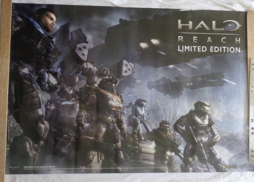 2010 HALO REACH LIMITED EDITION POSTER XBOX 360 BUNGIE MICROSOFT GAME ...