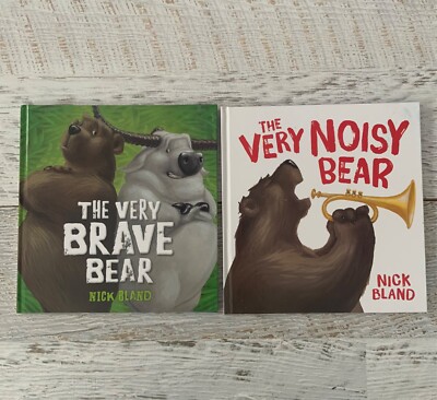 The Brave Bear & The Very Noisy ear Hardback BooksBy Nick Bland - x2 ...