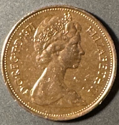 1971 New Pence 2p Coin British Elizabeth II Very Rare. Bx 11.19 | eBay