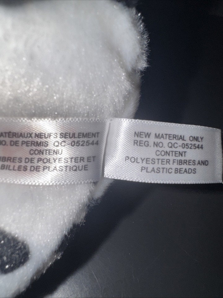 Ty CATCHER Dalmatian Dog Beanie Babies 6" Velvety Plush Bean Stuffed ...