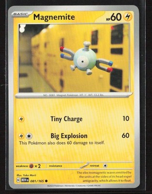 Magnemite #081/165 SV: Scarlet & Violet 151 Common Pokemon TCG NM/M | eBay