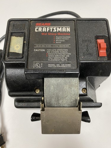 Vintage SEARS Craftsman Wet Sharp Machine 146-66995 See VIDEO Runs!! | eBay