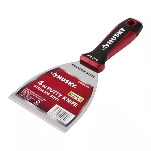 Husky Putty Knife 4 in Flexible Stainless Steel Blade Scraper Drywall ...