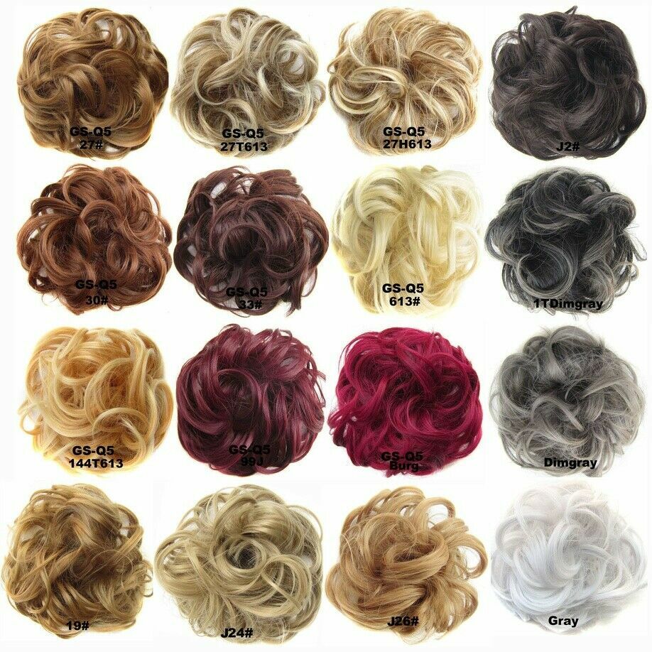 Extra Long Wavy Scrunchie Hair Piece Pony Wrap Wig Add On - CHOOSE YOUR ...