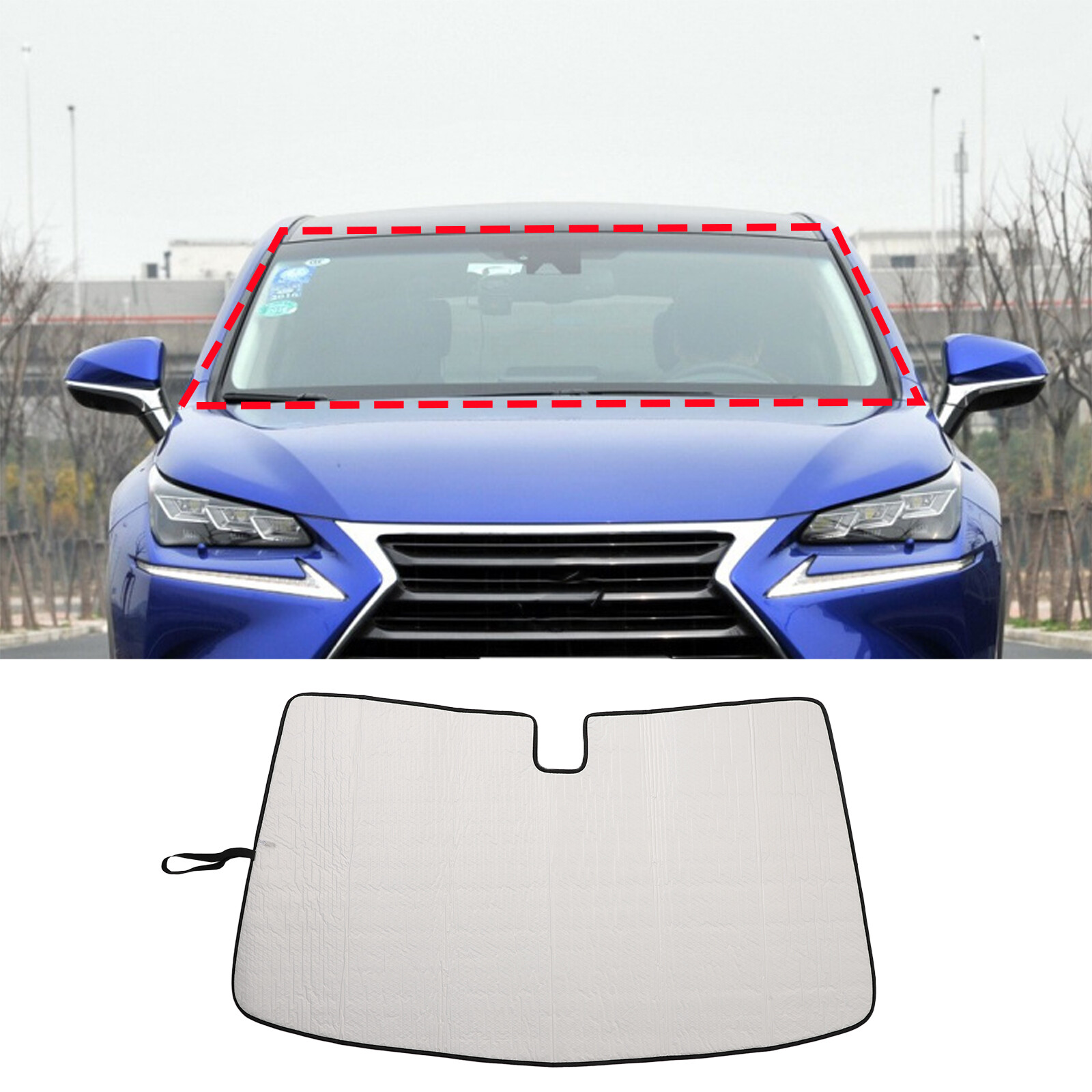 Car Front Windshield Sunshade Kit UV Protection Sun Visor For Lexus NX ...
