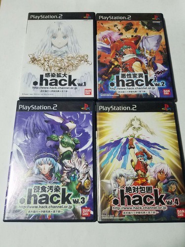 .hack 1 2 3 4 Infection Mutation Outbreak Quarantine Dothack PS2 4 set japanese | eBay