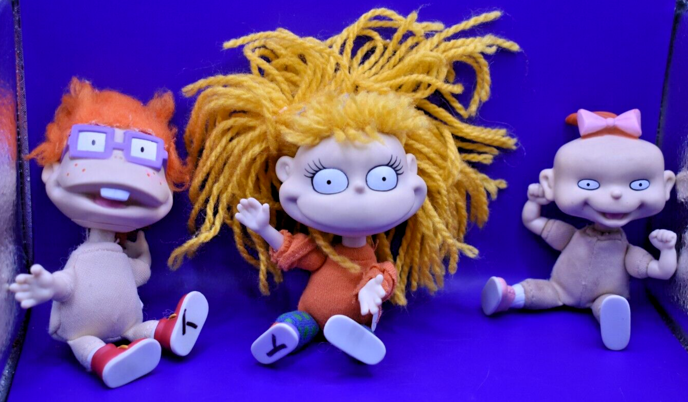 Vintage Nickelodeon Rugrats Figurines lot of 3 RARE Chuckie Angelica ...