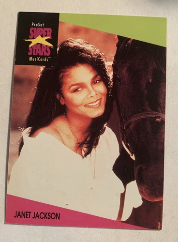 1991 Pro Set SuperStars MusiCards Janet Jackson card #59 | eBay