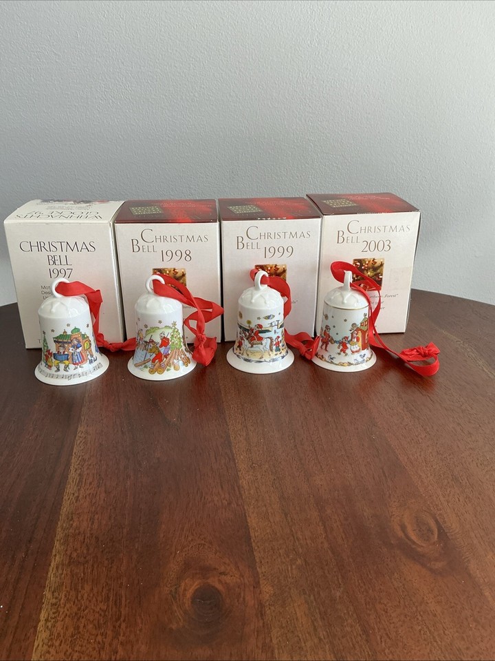Bundle Of 1997, 1998, 1999, 2003 Hutschenreuther Christmas Bells Ltd ...