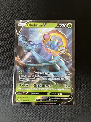 Pokémon TCG Dhelmise V Shining Fates 009/072 Holo Ultra Rare | eBay