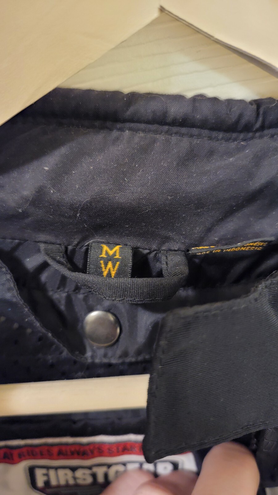 FIRST GEAR Black Padded HYPERTEX MOTORCYLE JACKET Biker Gear Safety ...