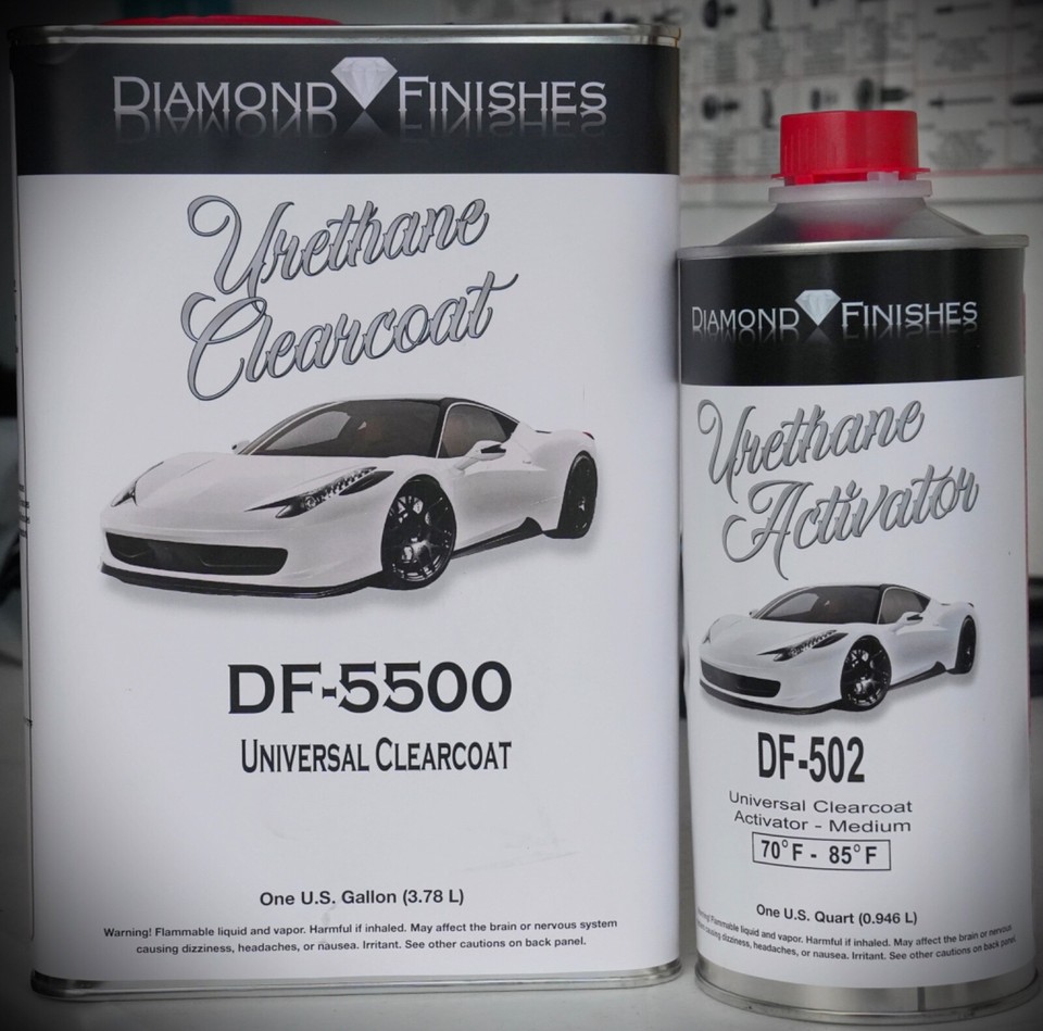 High Gloss Diamond DF-5500 4:1 2K Auto Clear Coat Gallon KIT! Medium ...