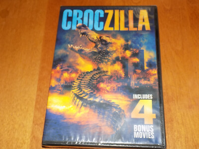 CROCZILLA + 4 Bonus Movie Killer Shrews Piranha Attack Giant Leeches ...