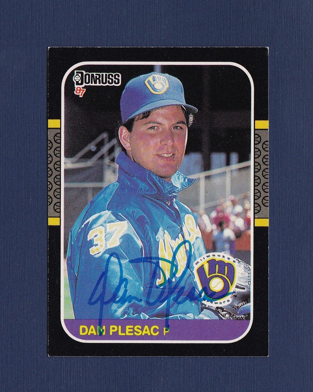 Dan Plesac signed Milwaukee Brewers 1987 Donruss Rookie baseball card ...