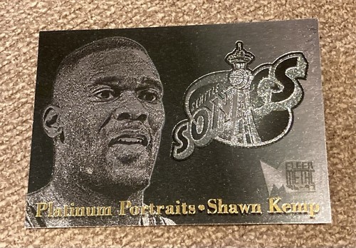 SHAWN KEMP 1996-97 Fleer Metal Platinum Portraits Insert #6 Iconic Set ...