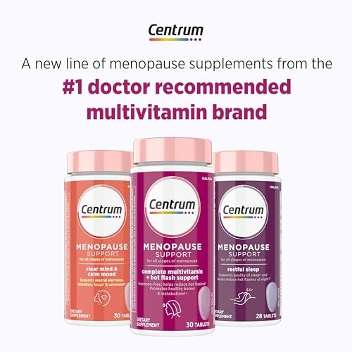 Centrum Complete Multivitamin Supplement + Hot Flash Support Menopause ...