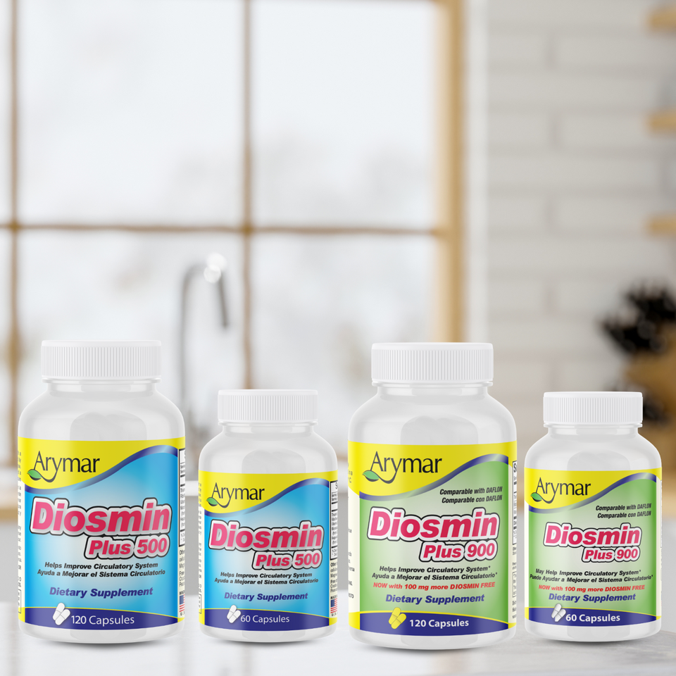Arymar Diosmin Plus 500 with Hesperidin & B Vitamins – 120 Capsules | eBay