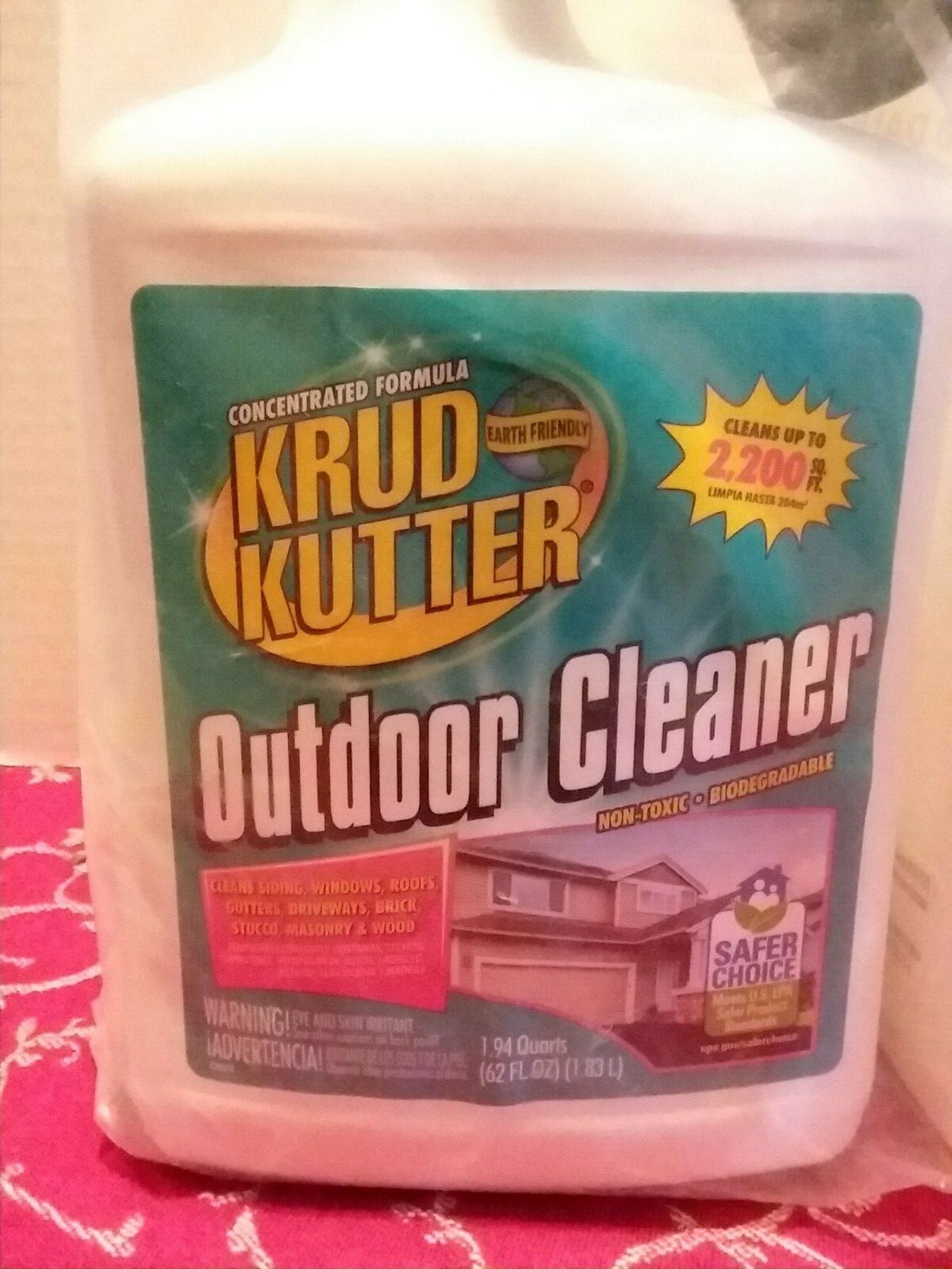 2x Krud Kutter Outdoor Cleaner Windows Siding Driveway Stucco Brick ...
