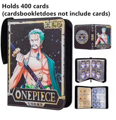 One Piece TCG Binder Premium leather RORONOA ZORO 4 grid 400 cards ...