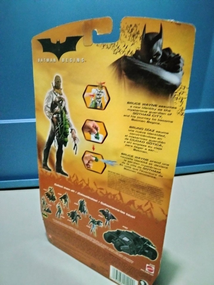 Mattel DC Batman Begins SCARECROW misb 2005 Christian Bale Gotham ...