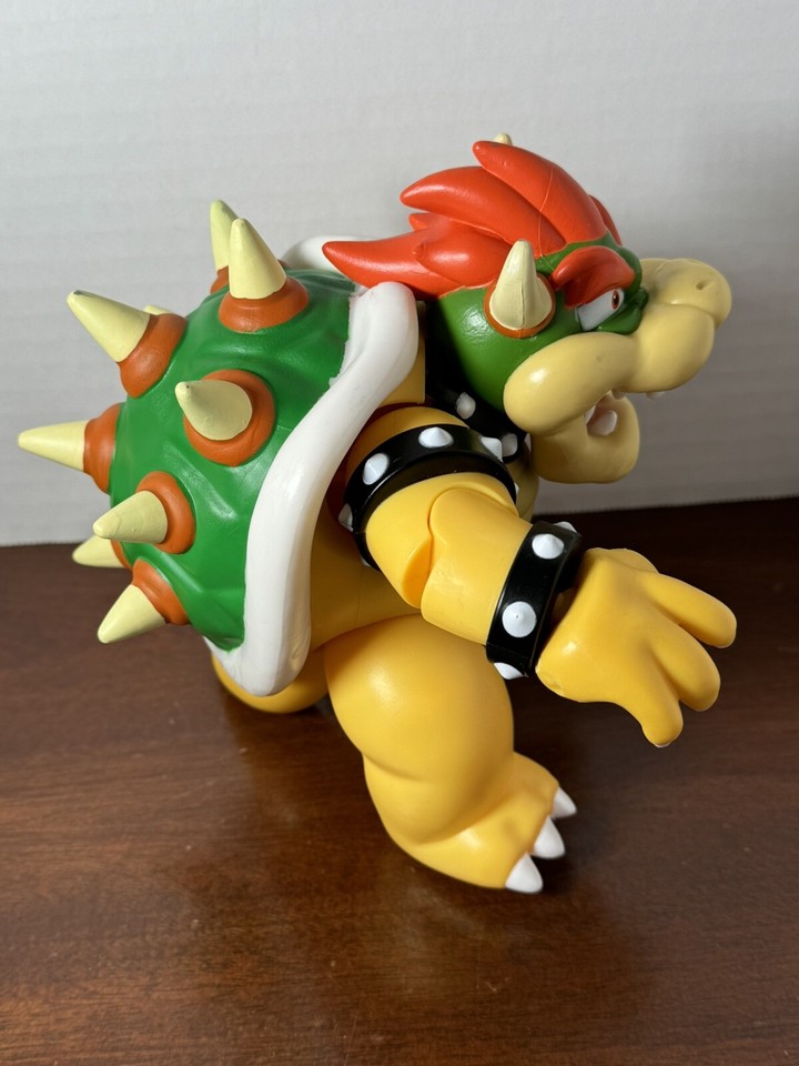 2014 Super Mario Bros Bowser 6" & Mario 3” Poseable Figures Toys Jakks ...