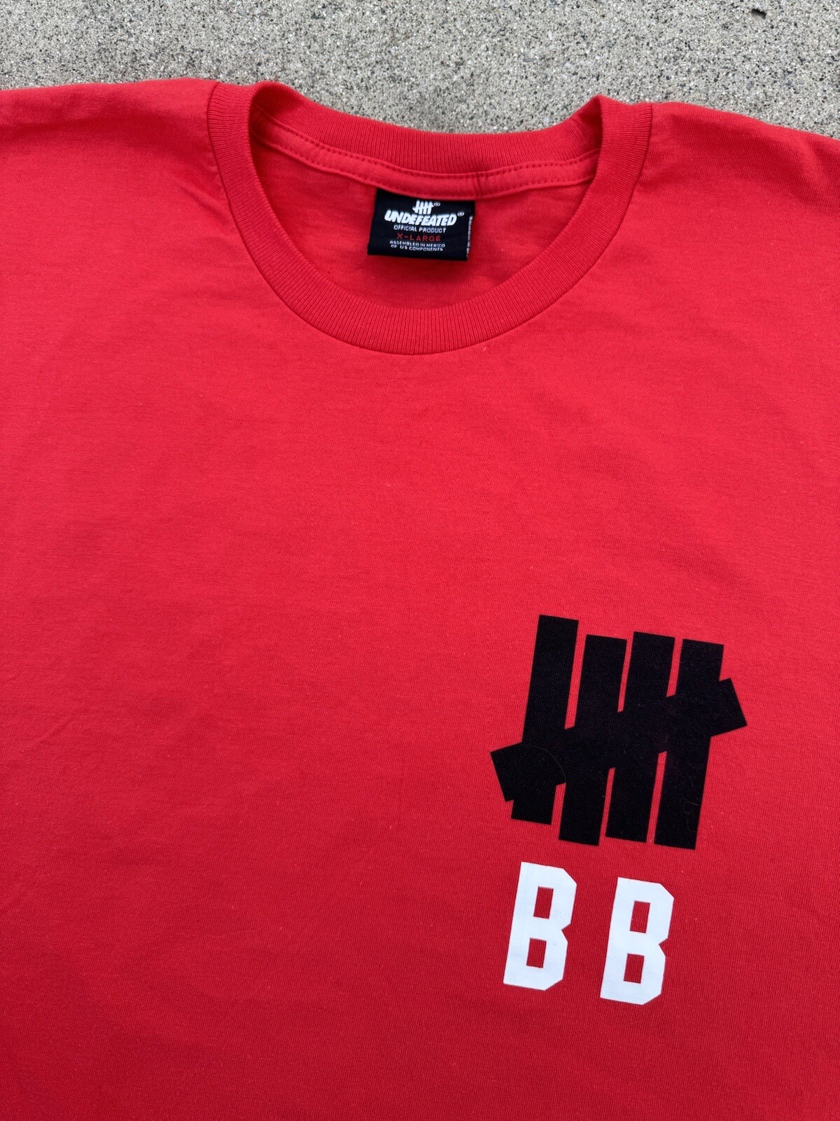 Mens Undefeated Bat Boy Collaboration Logo Spellout T… - Gem