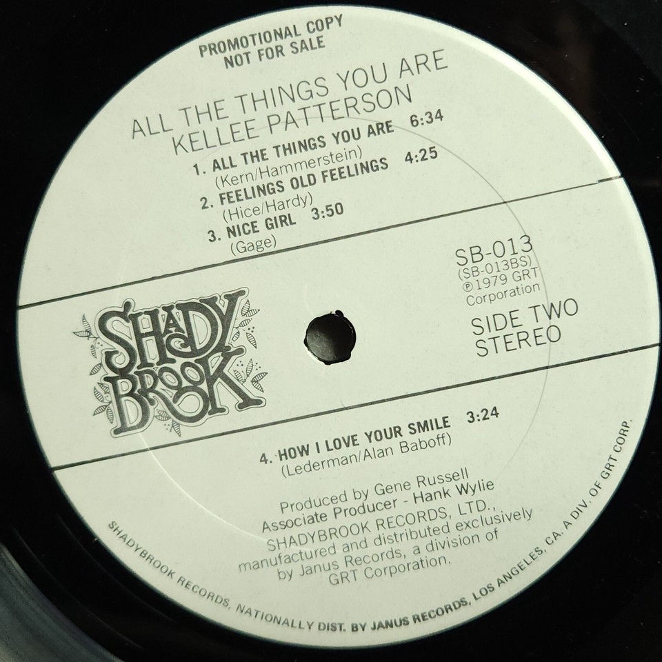 Kellee Patterson All The Things You Are LP Vinyl 1979 Promo | eBay