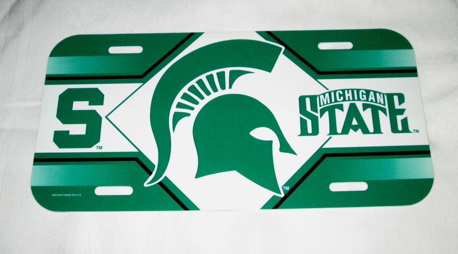 MICHIGAN STATE SPARTANS Multi-Color LICENSE PLATE #01 - NEW | eBay