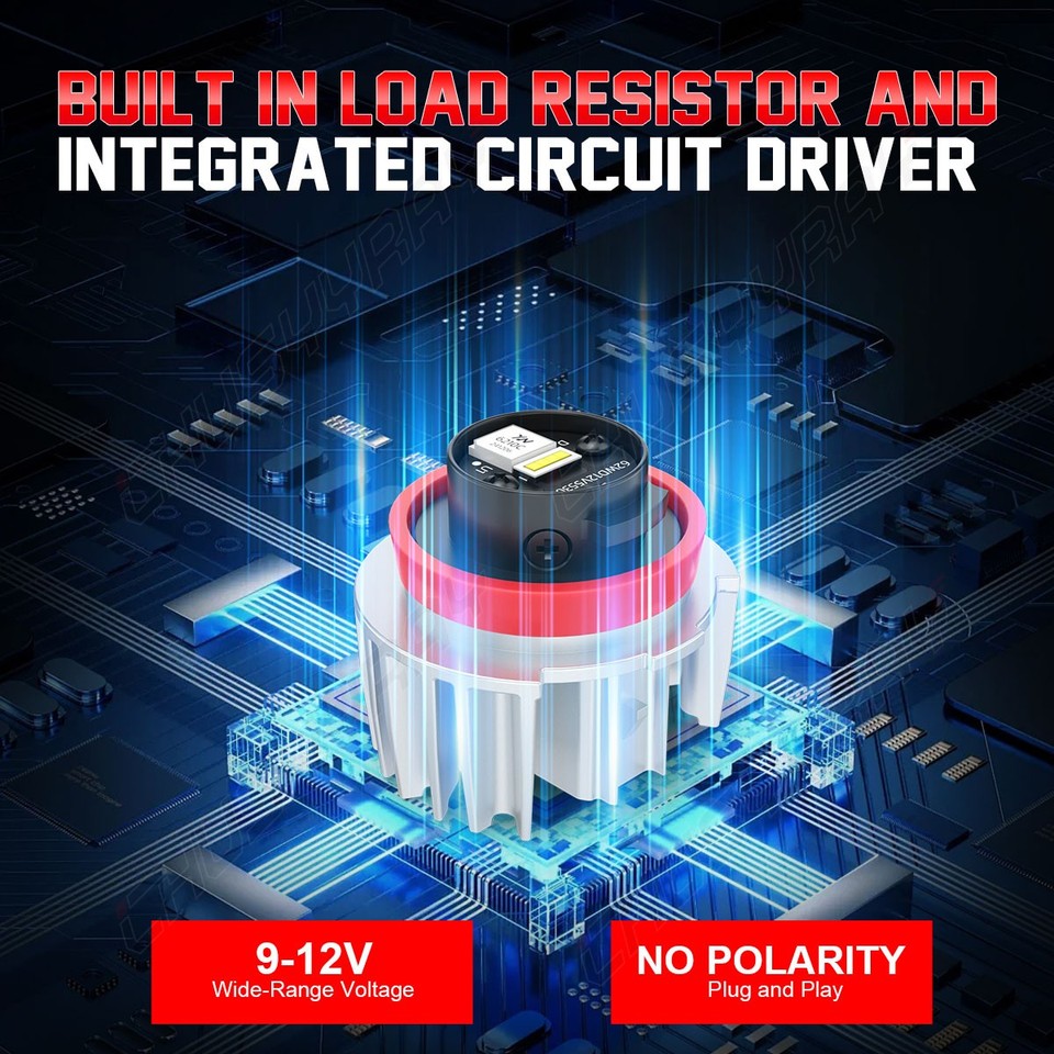 20W White High Power LED L1B Fog Light Bulbs For Honda/Acura/Toyota ...