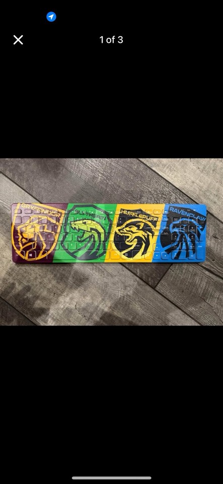 Harry Potter Wireless Full Keyboard Gryffindor Slytherin Ravenclaw ...