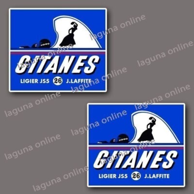 Autocollant décalcomanie imperméable brillant logo gitanes 4 | eBay