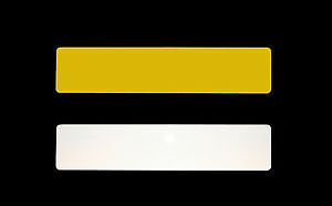 Front And Rear Blank White And Yellow Car Number Plate Numberplate UK ...