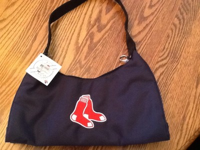Littlearth MLB Womens' purse done in Boston Red Sox navy blue with Red ...