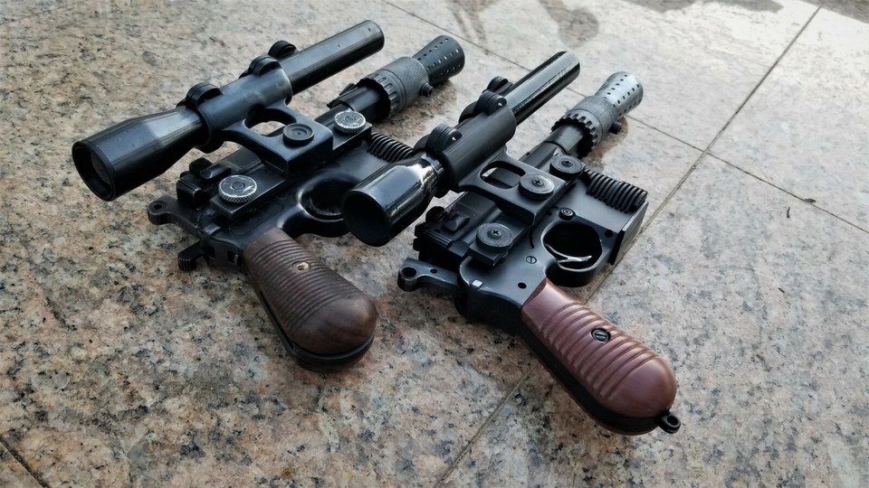 Han Solo DL44 1:1 3D Printed Parts Kit & Build Guide! Airsoft & Denix ...