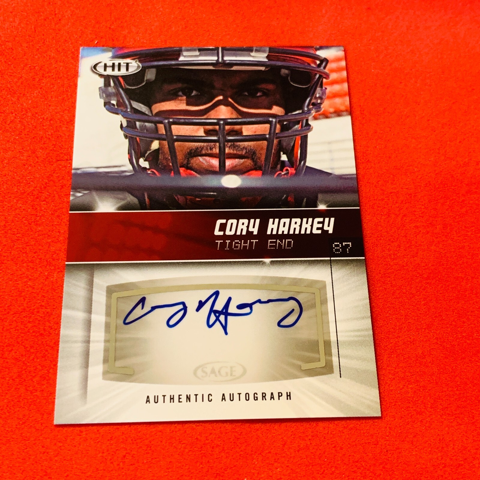 Cory Harkey ROOKIE AUTOGRAPH UCLA Bruins / St Louis Rams 2012 SAGE HIT ...