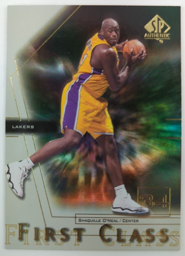 2000-01 SP Authentic Basketball First Class Shaquille O'Neal #FC4 ...