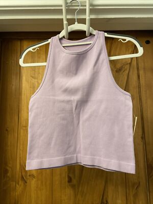 Intimately Free People Womens Crop Tank Racerback Violet Mystic M/L New ...